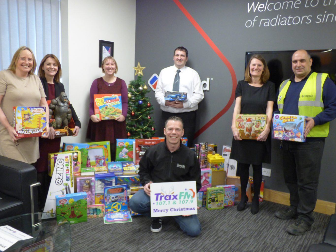 Stelrad Employees Support A Trax Fm Christmas Toy Appeal